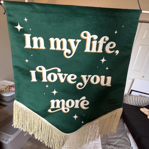 Wedding Velvet Hanging Flag Banner | Alternative Wedding | Wedding ...