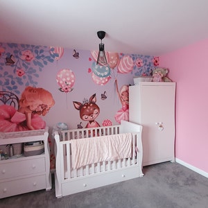 Peter Rabbit Wallpaper Rabbit Wall Decor Nursery Wallpaper - Etsy