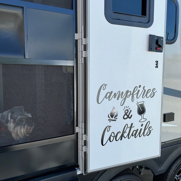 Funny RV Vinyl Sticker Decal Graphic | RV Slide Decal RV Door Decal ...