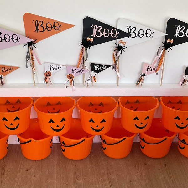 Boo Flag Printable // Boo Pennant Flag // Halloween Penant Flag // Boo ...