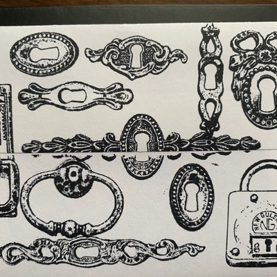 FINE CRACKLE Realistic Crackle Paint CLING Rubber Stamp by Cherry Pie ...