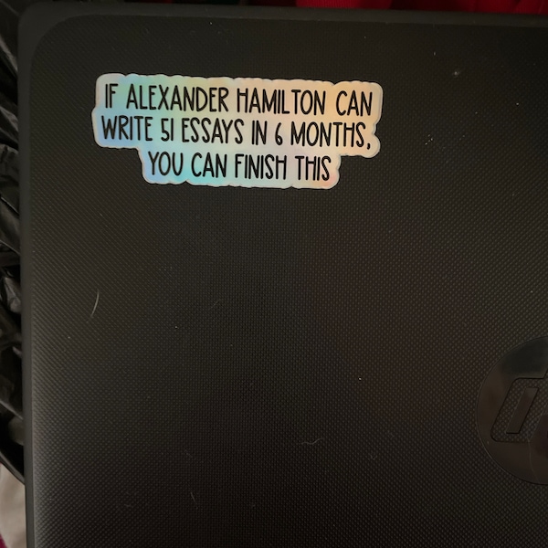 Alexander Hamilton History Sticker, History Sticker, Essays Sticker ...