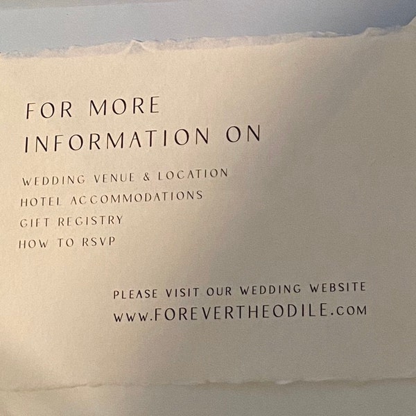 DOLCE Letterpress Wedding Menus, a Romantic, Elegant and Unique ...