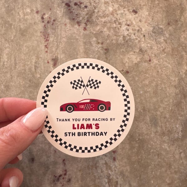 Personalized Safari Birthday Sticker, Custom Goody Bag Party Favor ...