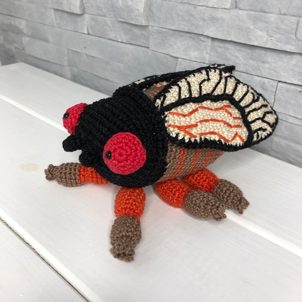 Cicada Crochet Pattern: Amigurumi Insect Toy (PDF Pattern) - Etsy