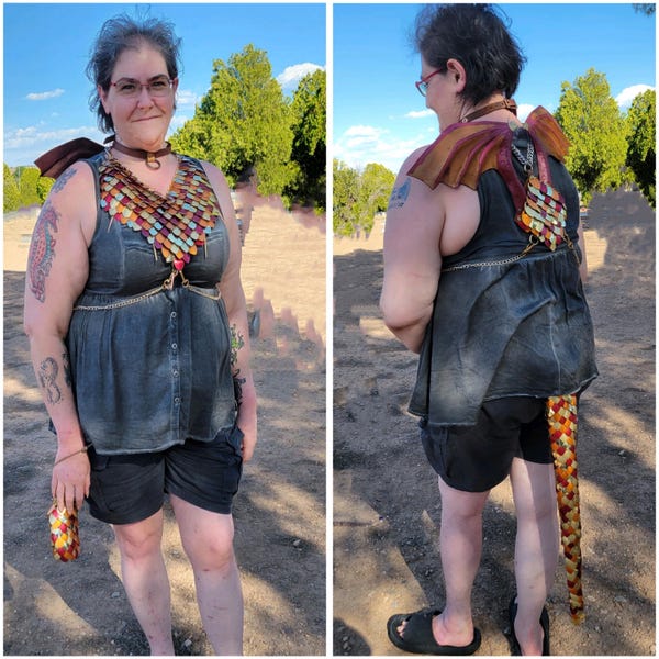 Full Arm Scalemaille and Leather Armor - Scale and Chainmail ...