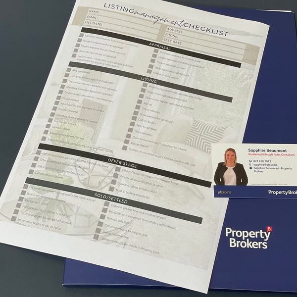 Real Estate Listing Management Checklist, Listing to Close Checklist ...