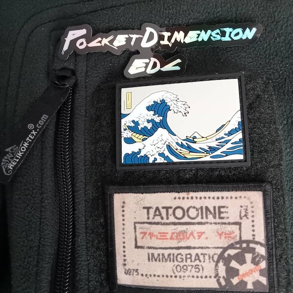 The Great Wave GITD EDC Patch *new Colourway - Etsy