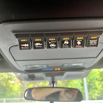 Custom Upfitter AUX Switch Decals Stickers Labels Fits: - Etsy