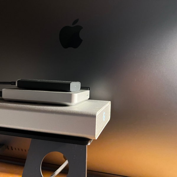Imac Hidden Storage Shelf | 3D Printed | Office | Apple Accessory ...