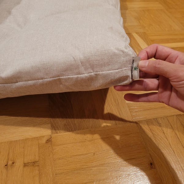 HEMP Shikibuton 6 Thick Mat Shiki Futon Filled Organic Hemp Fiber ...