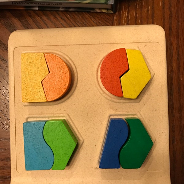 Shape Matching - Montessori Toy, Educational Toys, Wooden Toy, Toddler ...