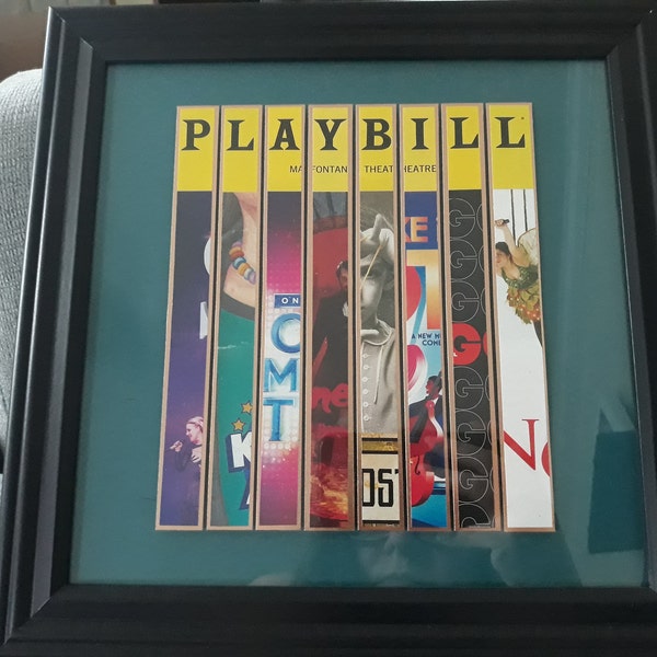 Custom Broadway Playbill Framed Art Collage Personalize It - Etsy