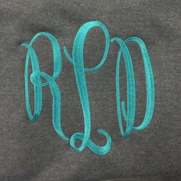 Classic Oval Monogram Set - 5" 6" 7" - Left, Right, Center 11 Formats ...