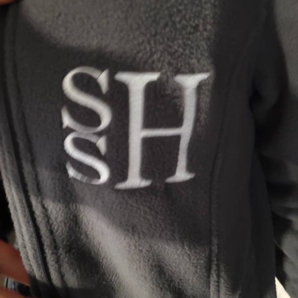 Monogrammed Fleece Jacket, Full Zip Jacket, Ladies Jacket, Gifts for ...
