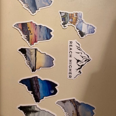 Vermont Sticker Vinyl Decal VT Bumper Sticker Blue Mountain Sunset ...