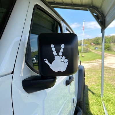 Crab Hand Wave Peace Wave Decal Set of 2 Hand Wave Mirror Decal - Etsy