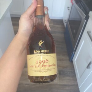 Birthday Custom Label, 1738 Cognac Custom Label, Personalized Cognac ...