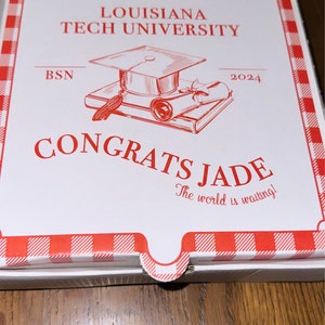 RETRO PIZZA BOX Personalised 7 Party Box. Small Pizza. Wedding Graze ...