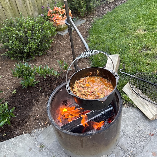 Heavy Duty, Hand Forged, Fire Pit Stake Grill. SHIPS FROM USA - Etsy