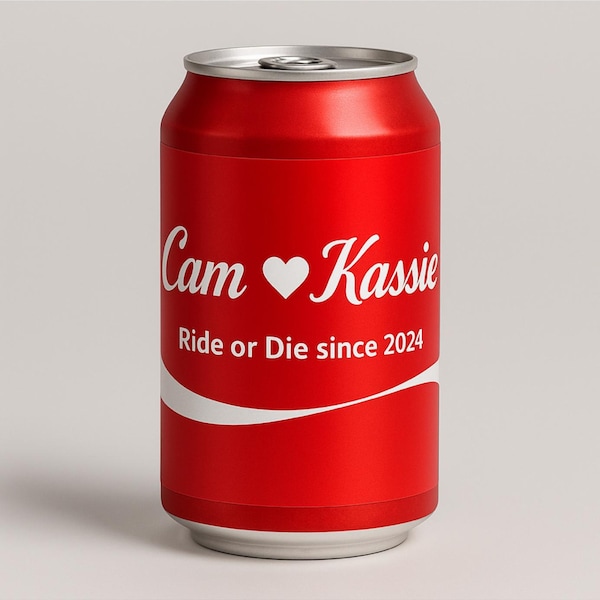 DIY Custom Coke Bottle Label Template: Editable Canva Design (digital ...