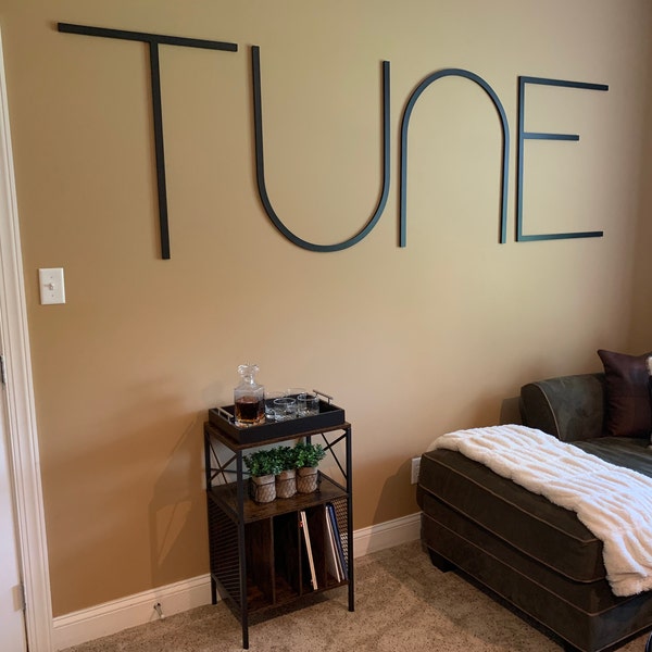 Large Wooden Letters for Wall Decor, Modern Gold Wood Letters Bedroom ...