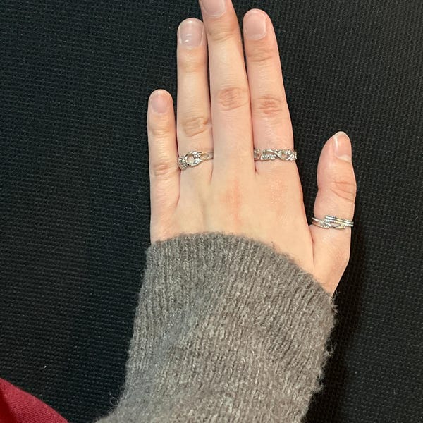 21pcs Stackable Rings Set | Multi Design Rings, Yin Yang, Black Rings ...