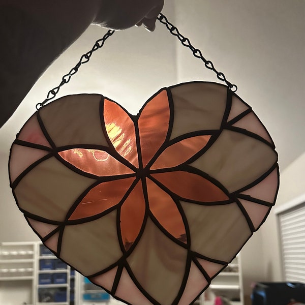 Four Stained Glass Heart Patterns - Etsy