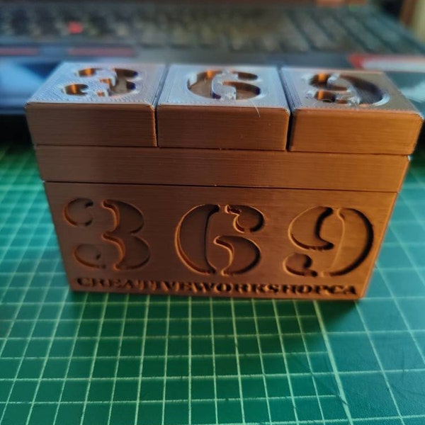 One of a Kind Cryptex Cylinder Puzzle Box STL Files and Assembly ...