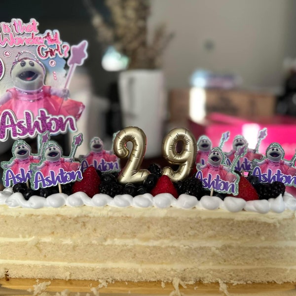 Nanalan Cake Topper, Wonderful Girl Cake Topper, Nanalan Birthday Party ...