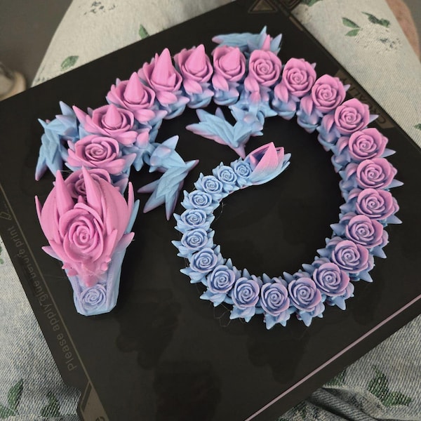 Rose Dragon, Cinderwing3d, STL File for 3D Printing, STL Print Files ...