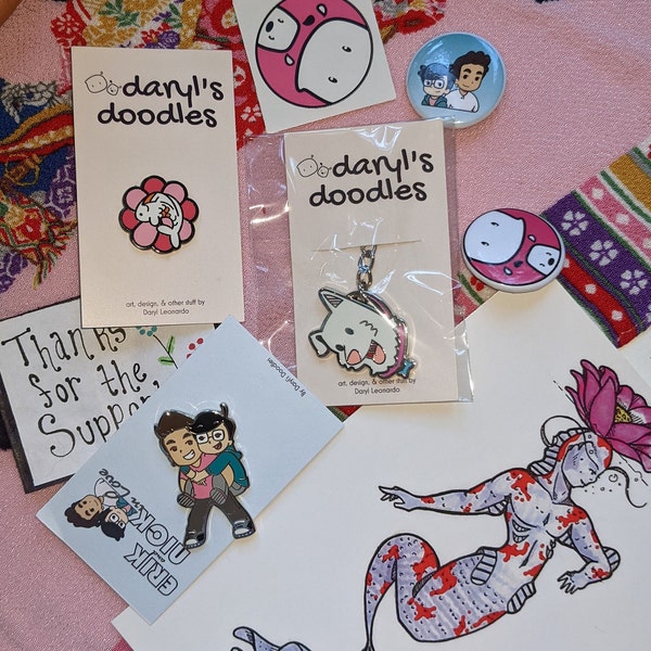Doodle Boy & Scribble Button - Etsy