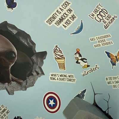 Chocolate Ice Cream Vinyl Sticker - Etsy