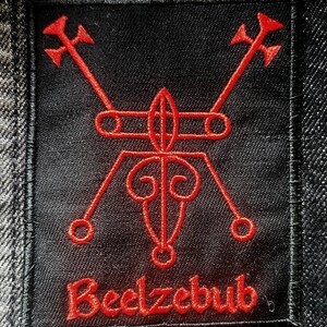 Sigil of Beelzebub - Embroidered Patch, 10x8 Cm - Etsy