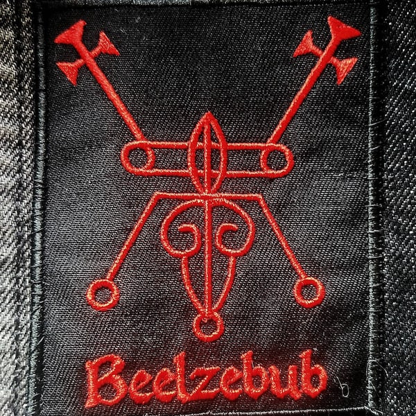 Sigil of Beelzebub - Embroidered Patch, 10x8 Cm - Etsy