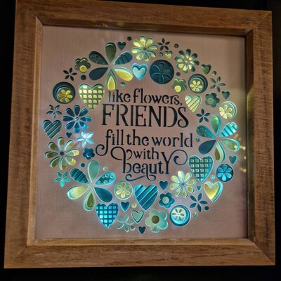 3D FRIENDS Svg Shadowbox Svg for Cricut for Silhouette - Etsy