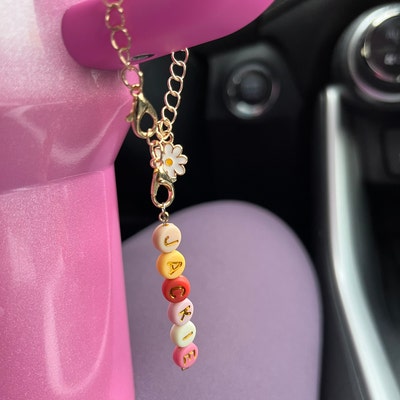 Gold Initial Keychain Letter Charm Gold Key Chain Aesthetic Bag ...