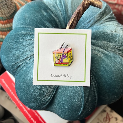 Skin Lapel Pin EP116 Skin, Dermatologist, Anatomy and Cell Lapel Pins ...