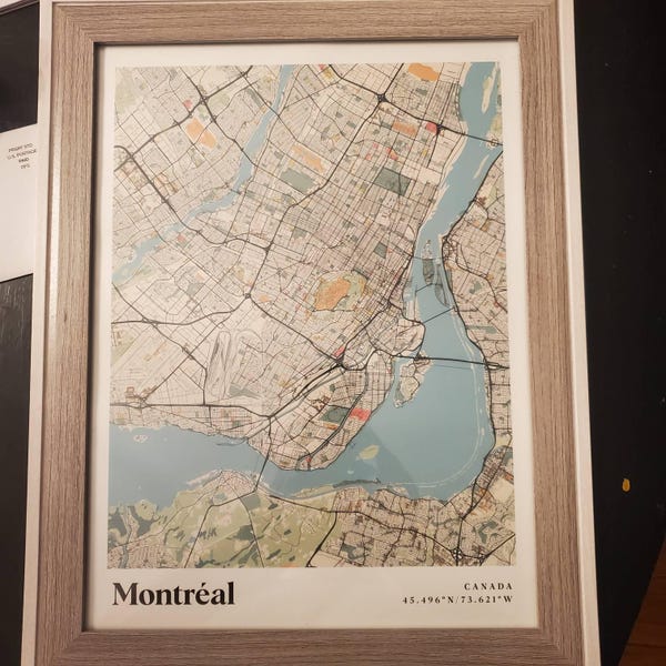 Coeur D'alene Map Print, Street Names Coeur D'alene Print, Map of Coeur ...