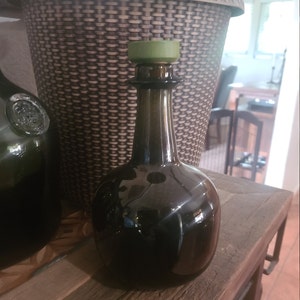 3 Clear Swirl Thick Glass Inkwell With Ink Antique | Etsy