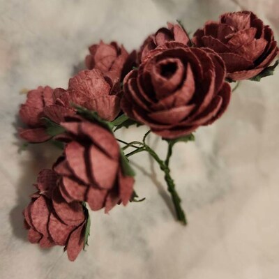 Peony Bombshell in Two Tone Pink 7 Inches Silk Flowers, Artificial ...