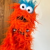 Orange Shaggy Chin Pro Monster Hand Puppet - Etsy