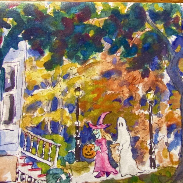 Halloween Vintage Photo Reprint Ghost Scary Kids Costumes Masks JOL 4 ...