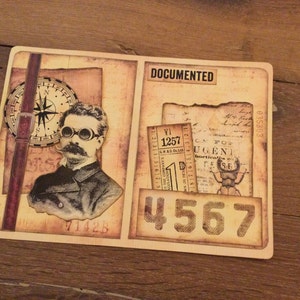 Printable Specimen Slide Template for Junk Journals. - Etsy