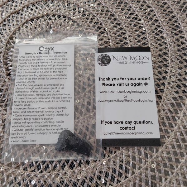 Raw Black Onyx Stone - Raw Onyx Stone (0.5" - 2.5") Black Onyx Crystal ...