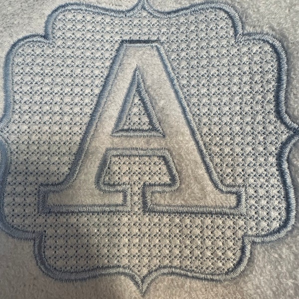 5 Inch Size - Embossed Machine Embroidery Monogram Alphabet - BX Files ...