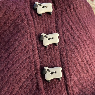 Kawaii Wood Cat Face Buttons / Sewing Kids Crafts Novelty - Etsy