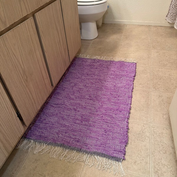 Western Bluebird, a Rag Rug, Handwoven, Hand Dyed and Made Especially ...