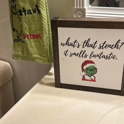 Christmas Bathroom Wooden Sign, Bathroom Decor, Christmas Decor ...