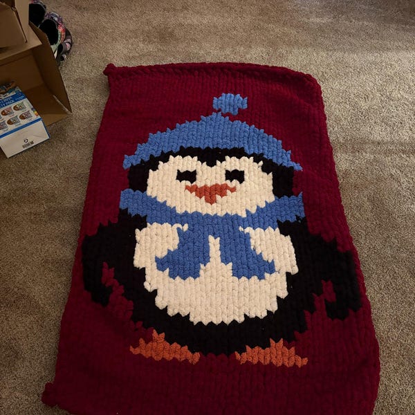 Phoenix Bird Finger Knitting / Chunky Knit Blanket Pattern - Etsy